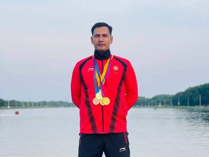 International rowing player Rajesh Yadav got gold, silver and bronze ...