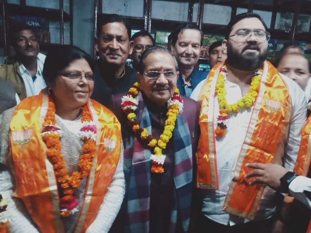 President of Braj region accepted membership, welcomed by wearing a ...