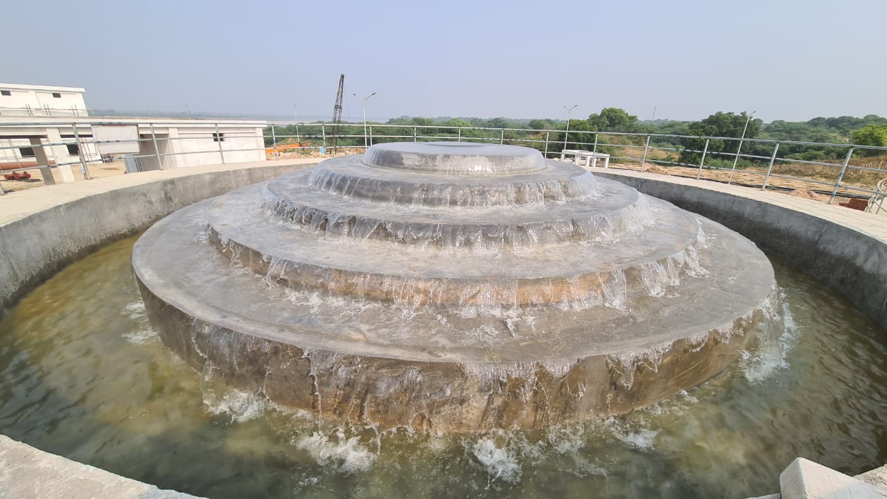 Selfie points being built on the banks of the Ganges Namami Gange ...