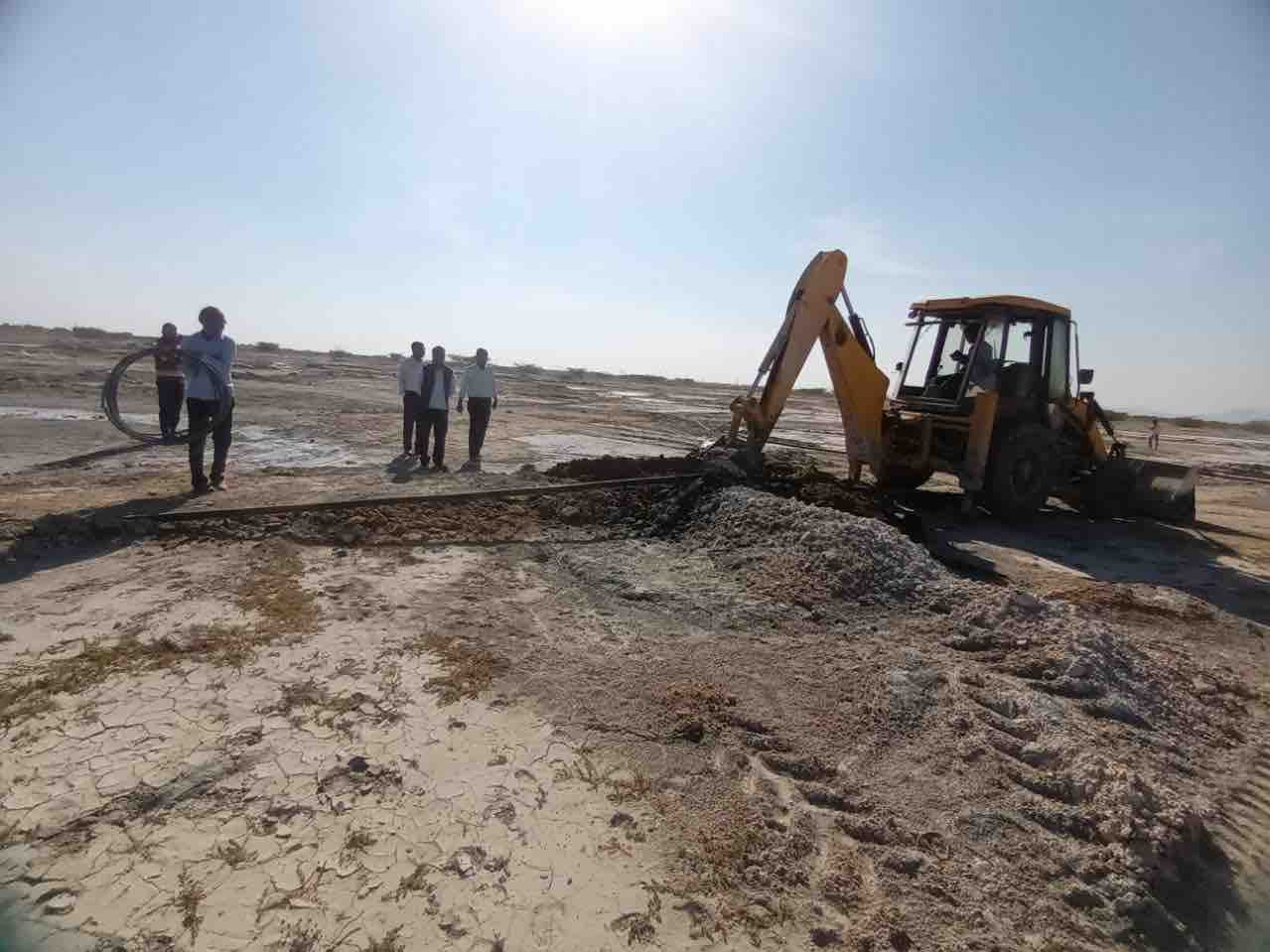 Salt was being made in the fields by bringing water from Sambhar lake ...