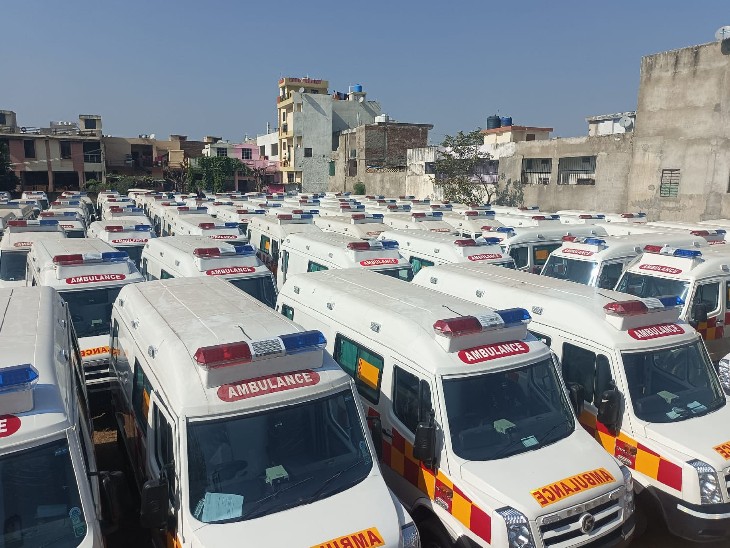 108 emergency service included in the fleet, Jaipur got 15 vehicles ...