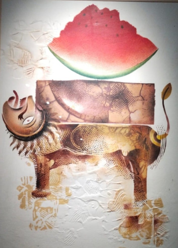 Padmashree Shyam Sharma's art seen in his exhibition, Many beautiful ...