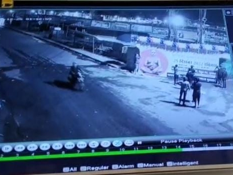 The face was not understood due to the poor quality of the CCTV camera ...