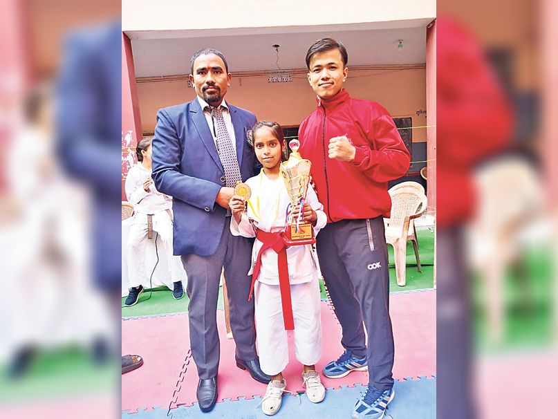 Juhi, a resident of Simultala, Jamui, won the double gold medal in the ...