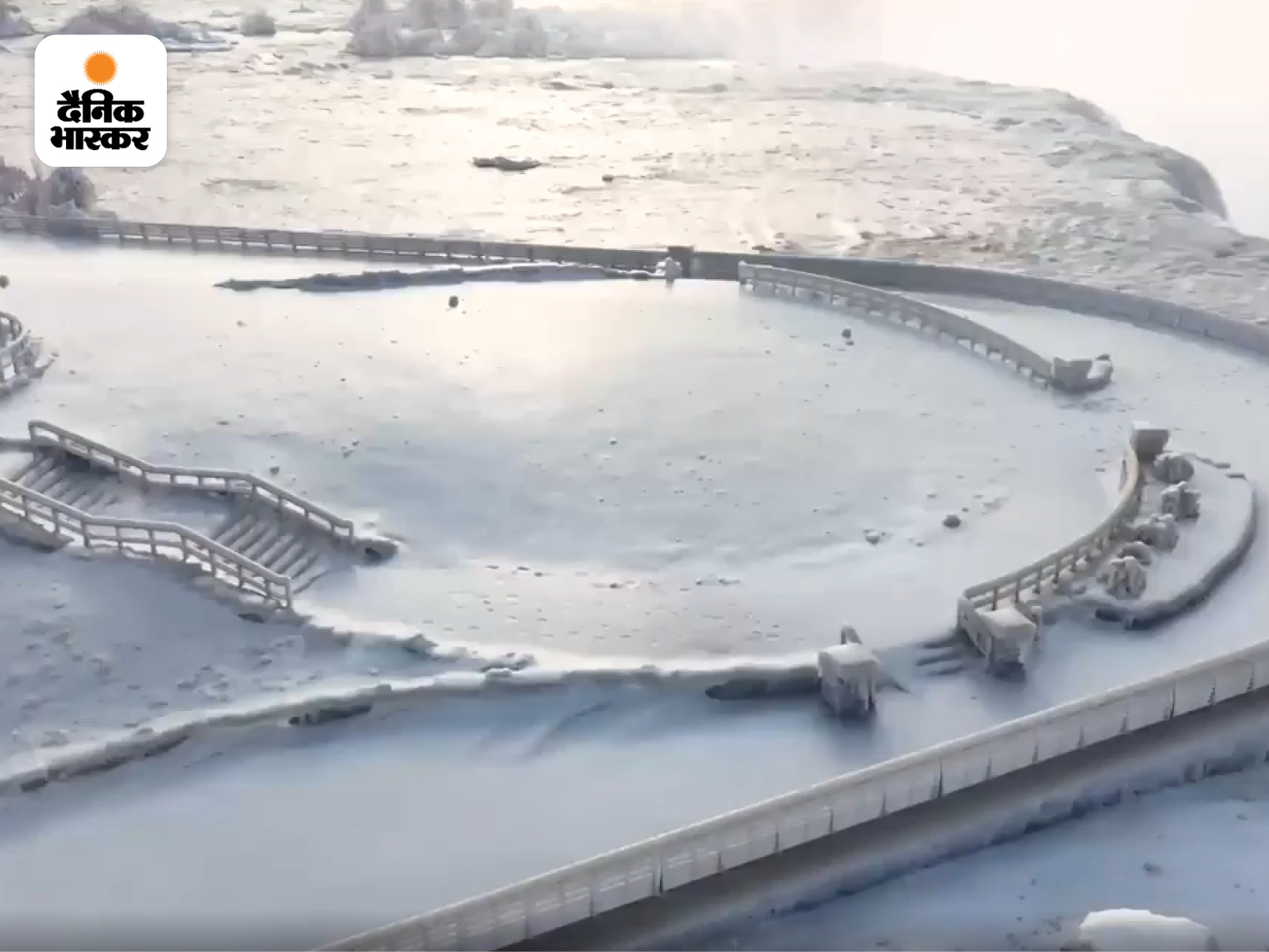 US Bomb Cyclone Video Update; Niagara Falls Frozen | Canada News
