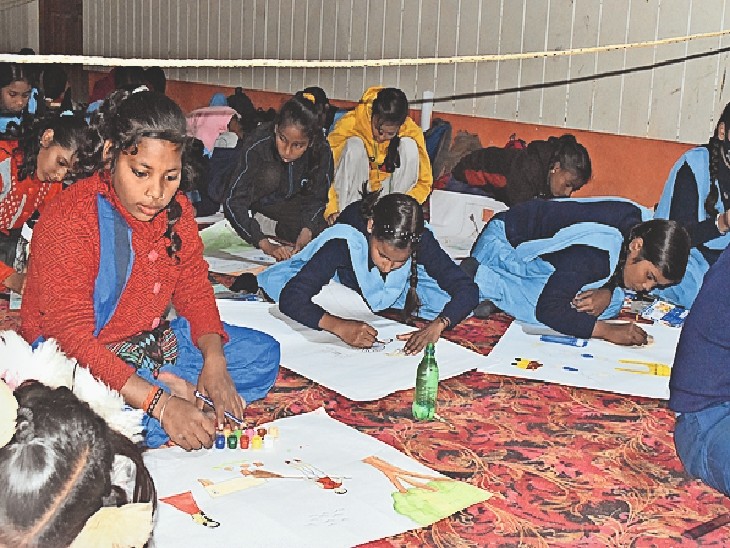 School students gave the message of clean India-beautiful India by ...