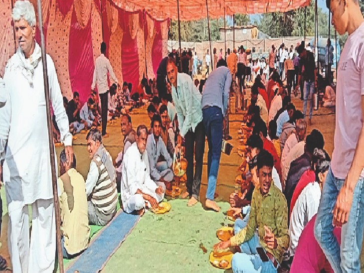 Tuladan was done in Shri Guru Maharaj Singaji temple on fulfillment of ...