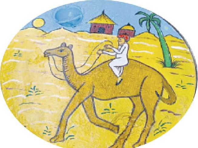 After walls, now Marwari painting engraved on manhole, resolution of ...