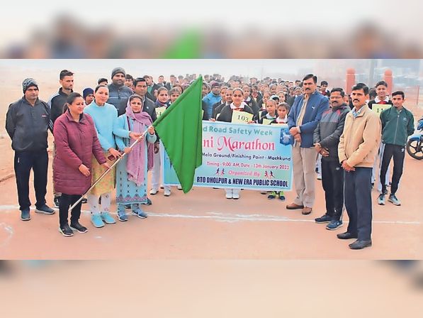 Children ran in the Run for Road Safety Marathon, Harshit Parmar and ...