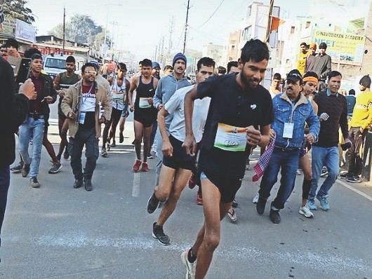 Dhruv Bhadauria stood first, Deepak Nigam second and Rajat Yadav third ...