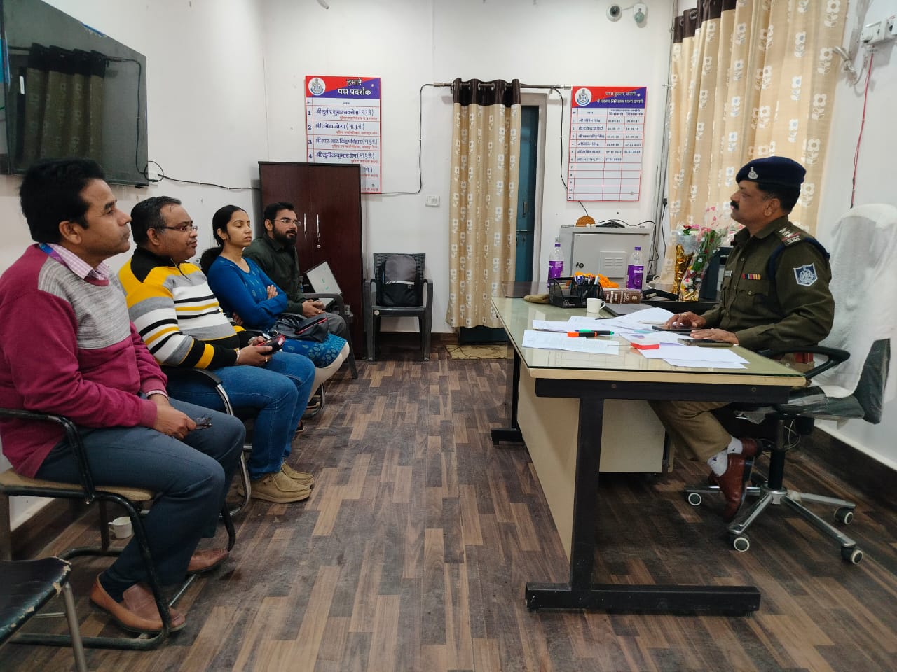 Kuthla police station in-charge discussed with bank officials about ...