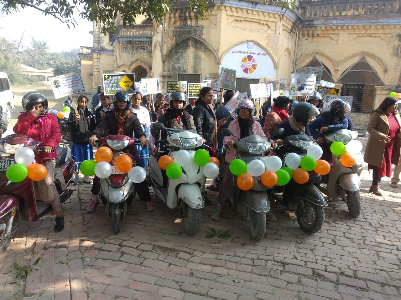Scooty rally taken out to make people aware of road safety rules ...