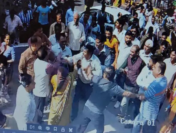 BJP councilor Baldev Patel of Nikol Ward was beaten up in Ahmedabad ...