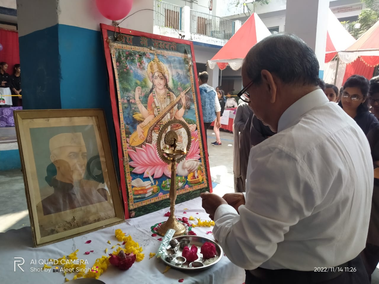 Vidyarambh Sanskar (Pati Pujan) of 51 small children was completed ...