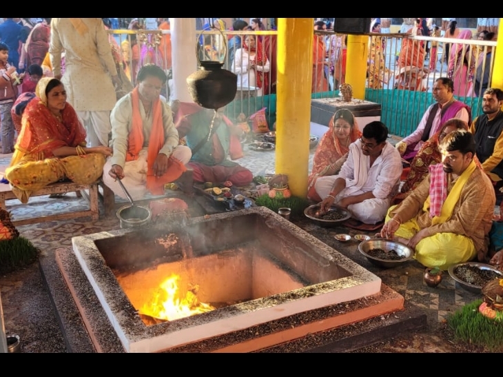 Hundreds of devotees arrived to visit Budhi Mata temple, sacrificed in ...