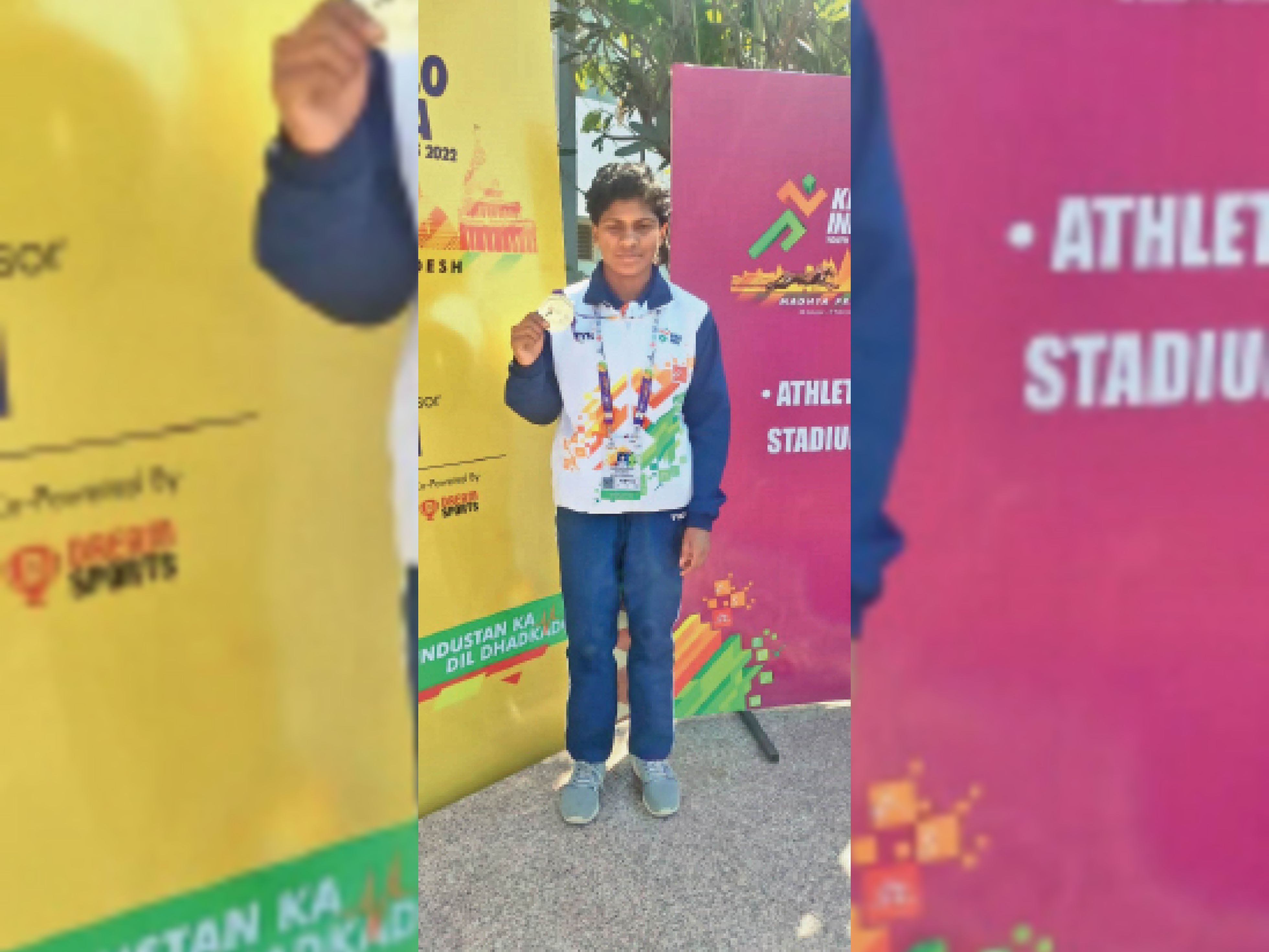 17-year-old Shivkanya won gold by running 200 meters in 25.1 seconds ...