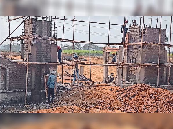 Construction of rural industrial park at Gauthan in Bhotali | गोधन ...