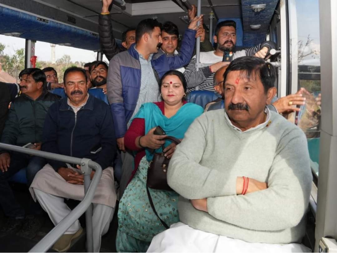 Haroli-Rampur Bridge Una|Pandoga-Chandigarh HRTC Bus Service |Deputy CM ...