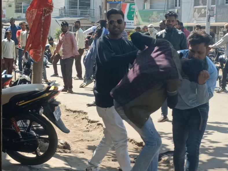 The young man was kicked and punched, when people stopped him, he ...