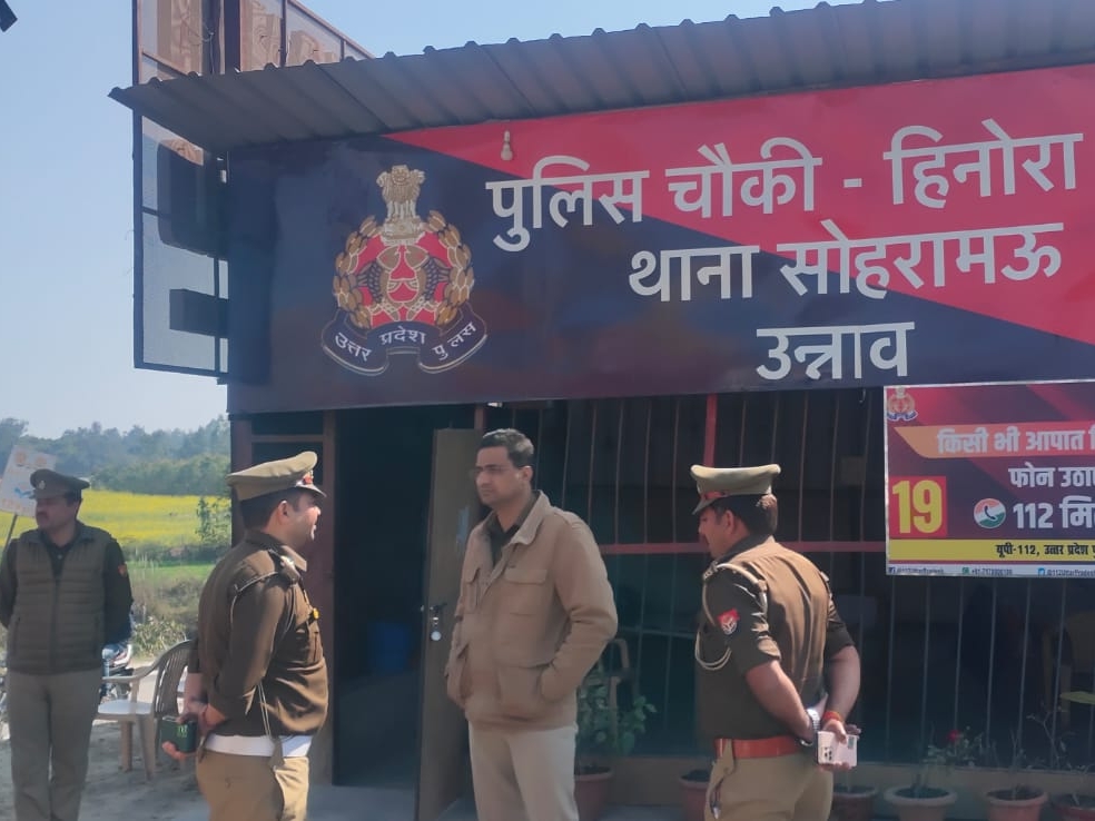 Officers pass through Unnao between the capital, SP said - If there is a jam, the police station ...