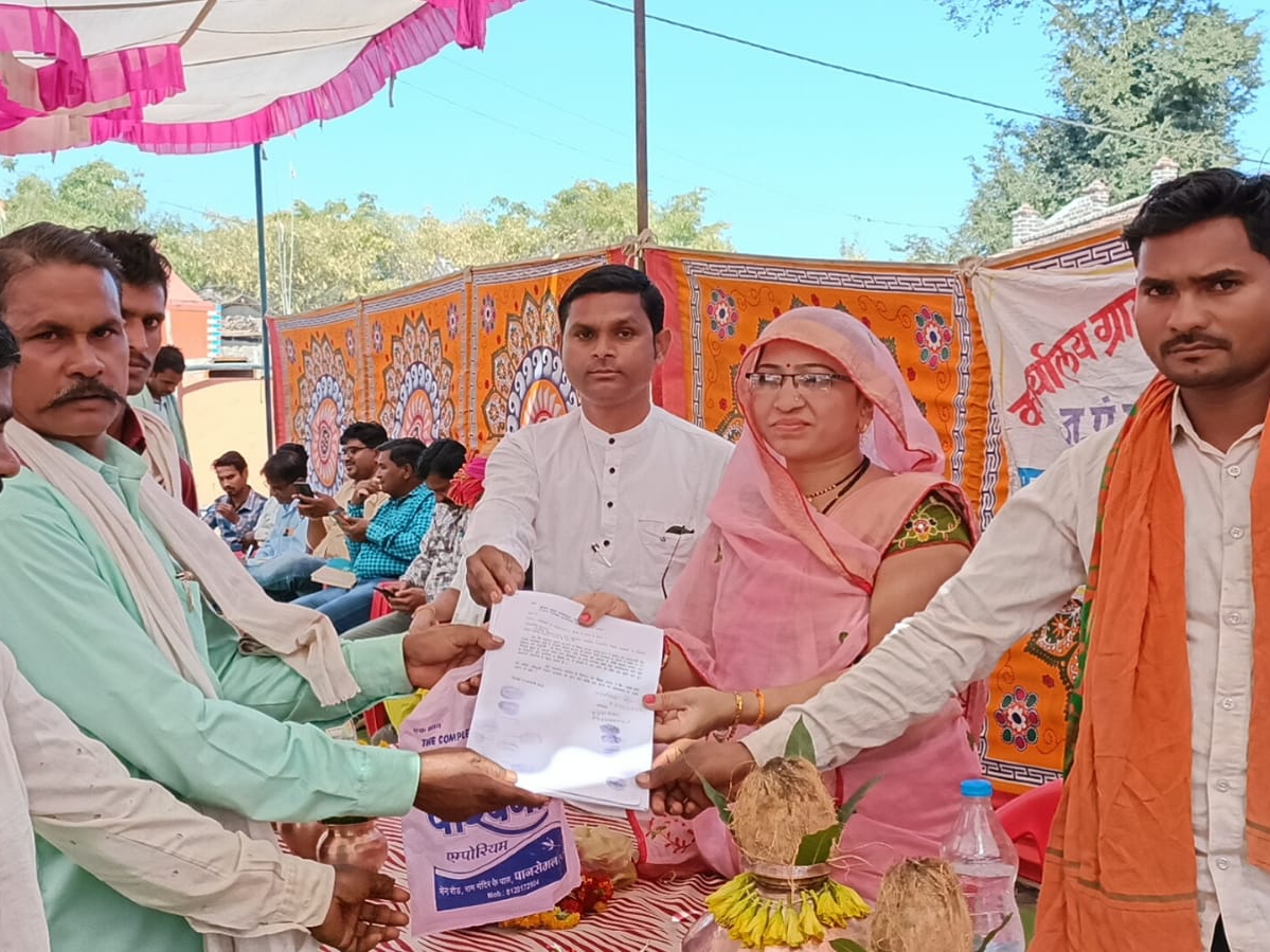 In this village of Pansemal, government school is being set up in a hut ...