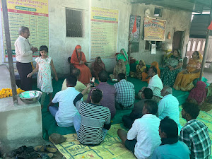 Sadhvi Shraddha Didi reached Gayatri Gopal Goshala, worshiped cows | गो ...