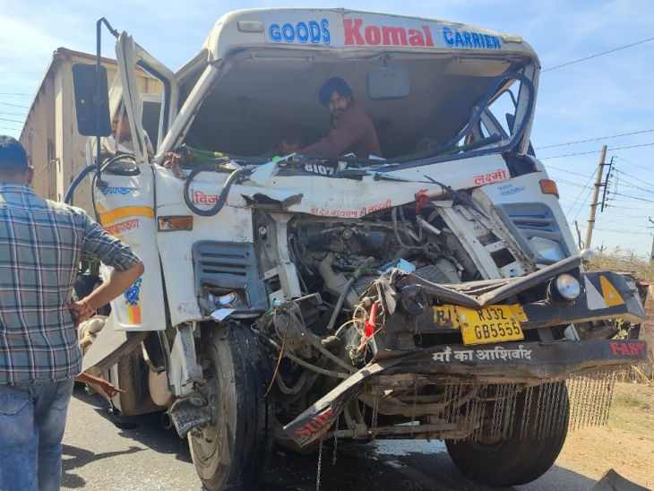 Trola driver suddenly applied brakes in Sirohi, Trola collided from ...