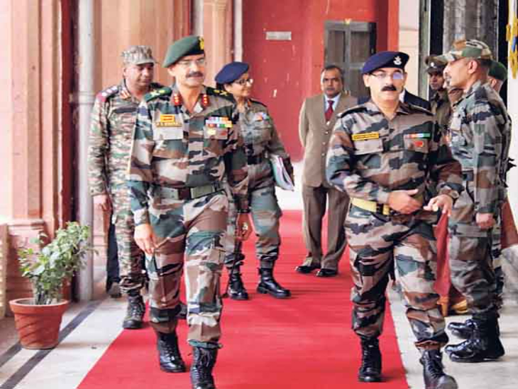 Major General RS Godara visited Military School | अतिथि ने दिए आवश्यक ...