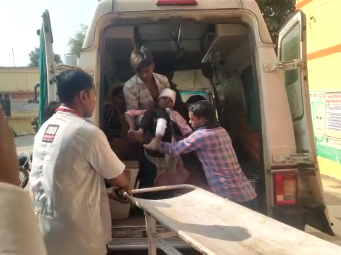 One child died after being crushed under the wheel, four seriously ...