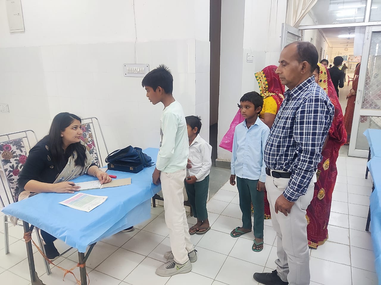 115 children were treated in the National Child Health Program camp ...