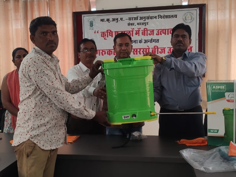 Disease control and spray machines distributed to 30 people; Technical ...