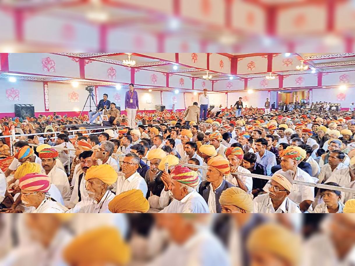 Flowers showered by helicopter during Verai Mata Temple Pran Pratishtha ...