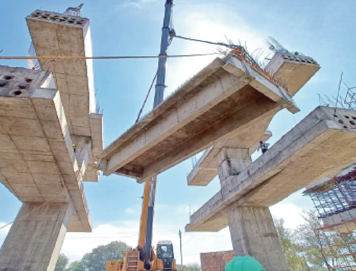 First pie-girder launched on Super Corridor, track consignment also ...