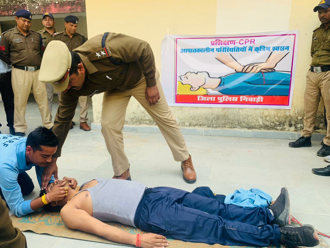 CPR training and demonstration organized, artificial respiration given ...