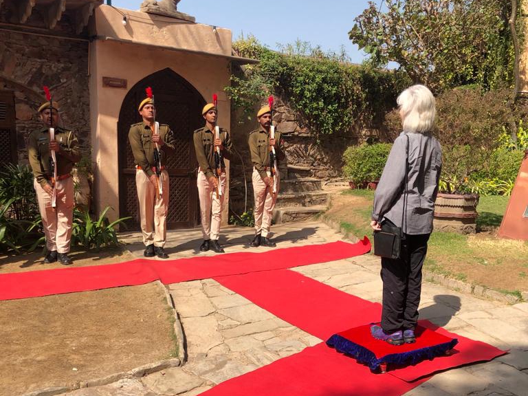 US Ambassador Elizabeth Jones visits Neemrana Fort with family ...