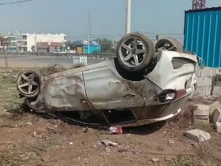 Rohtak News; car hit watchman in Rohtak, scene was seen in CCTV, car ...