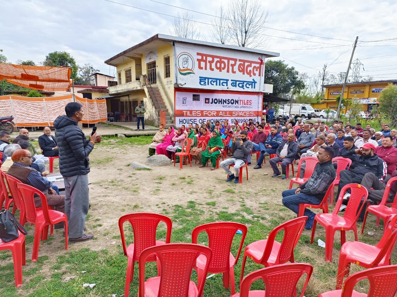 Kangra Gaggal airport expansion SDM meeting villagers in Ichhi village solve problem; Himachal ...