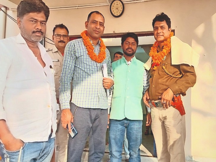 Devendra Pandey took command of Guraru police station | स्वागत समारोह ...