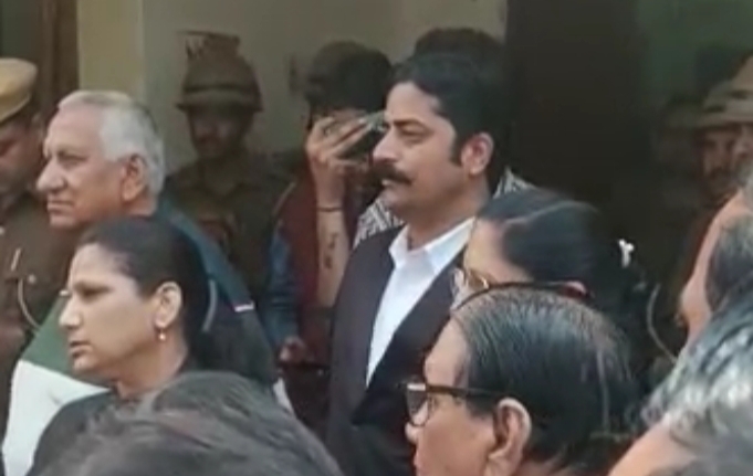 Demanding implementation of Advocate Protection Bill, protesting in ...