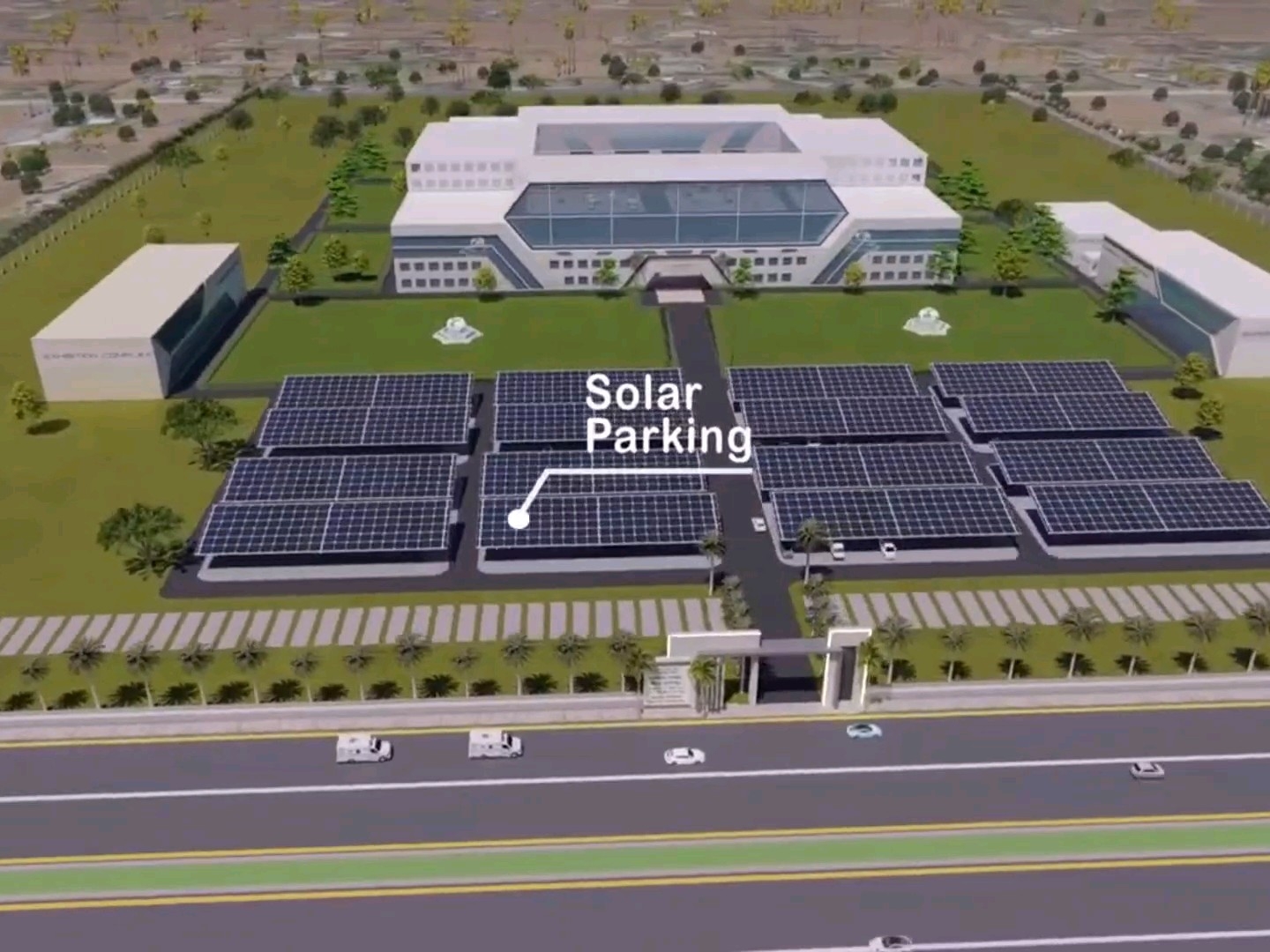 3D model released, from solar parking to CT scan and MRI facilities ...