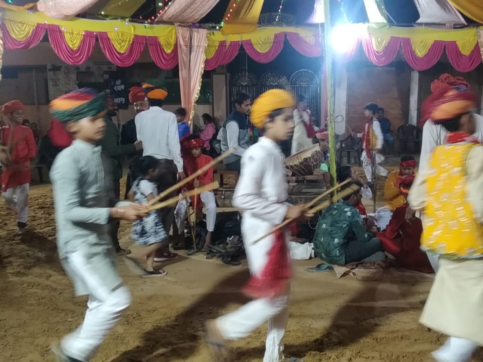 The color of the jackal dance on the festival of Holi dawned on the ...