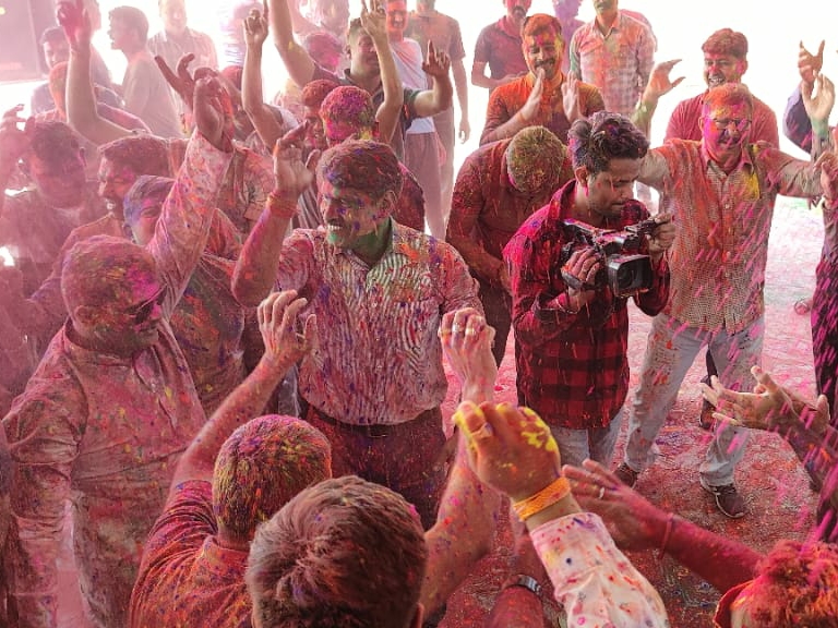 Fiercely blown colors, top officials including Collector and SP ...