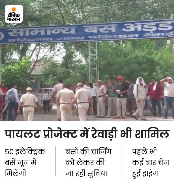 Rewari New Bus Stand Drawing Change; Electric Bus | रेवाड़ी के नए बस ...