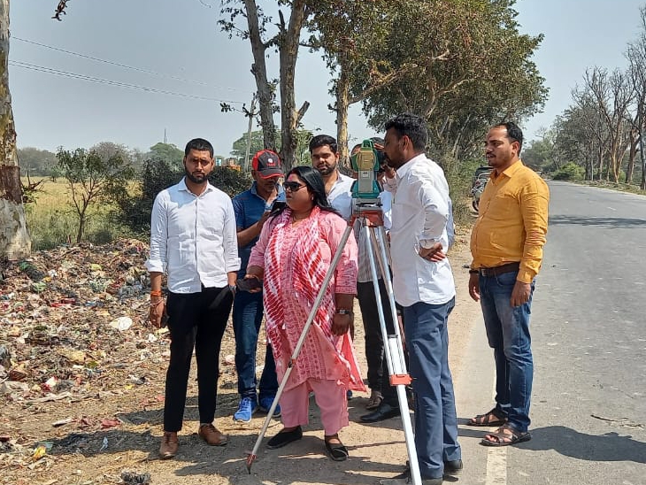 The team did the survey after reaching, MLA Saroj Kuril had raised the ...