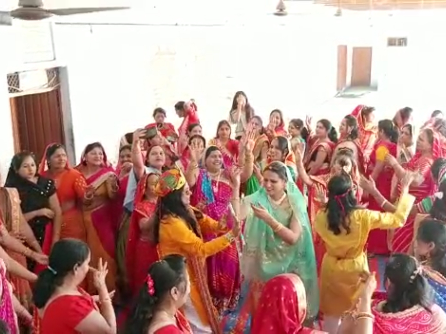 Garba dance by singing songs of Phag festival, honoring serving women ...