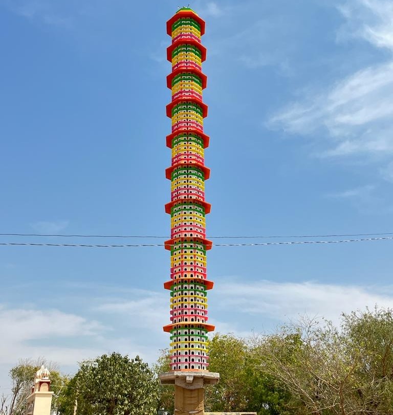 10 storey and 90 feet high bird house is ready for birds, construction ...