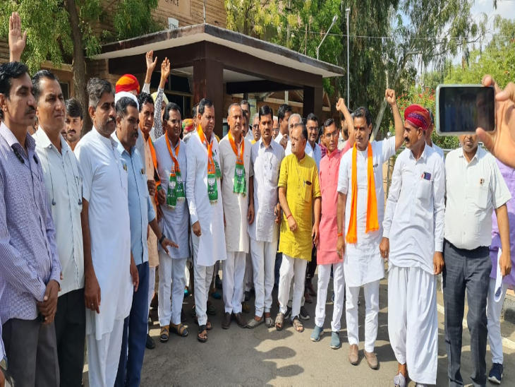 rajasthan barmer bjp protest, Barmer became division, BJP raised ...