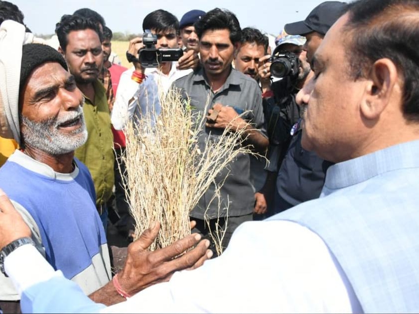 Khurai visited the villages affected by the hailstorm, tears were shed ...