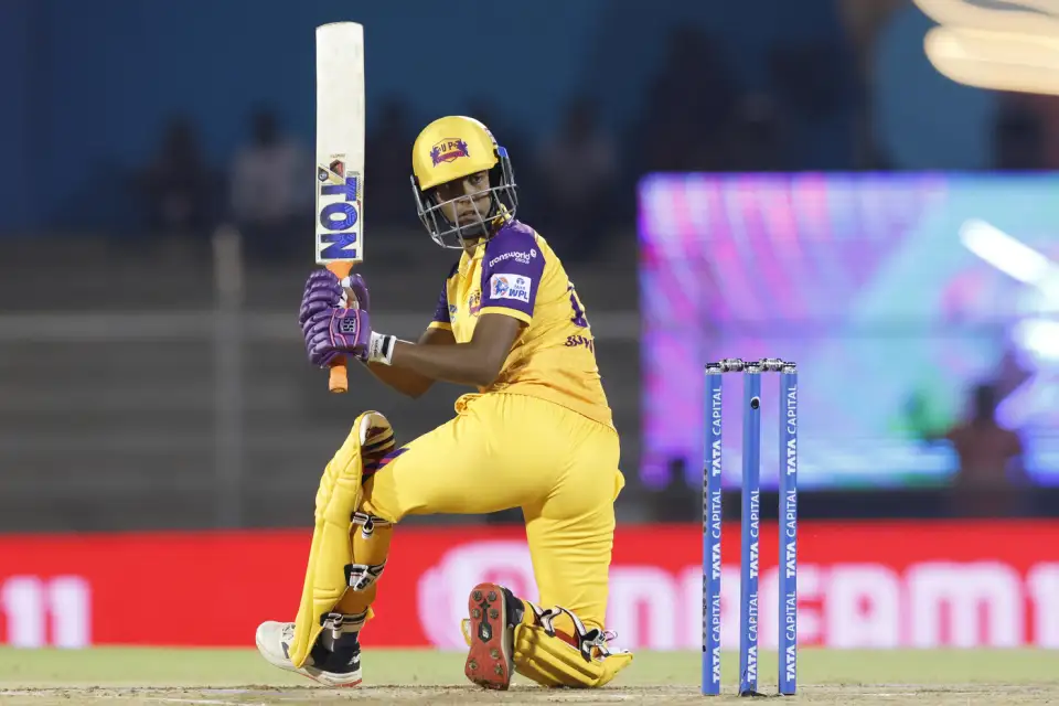 Simran Sheikh; WPL 2023 UP Warriors vs Delhi Capitals LIVE Score Update ...