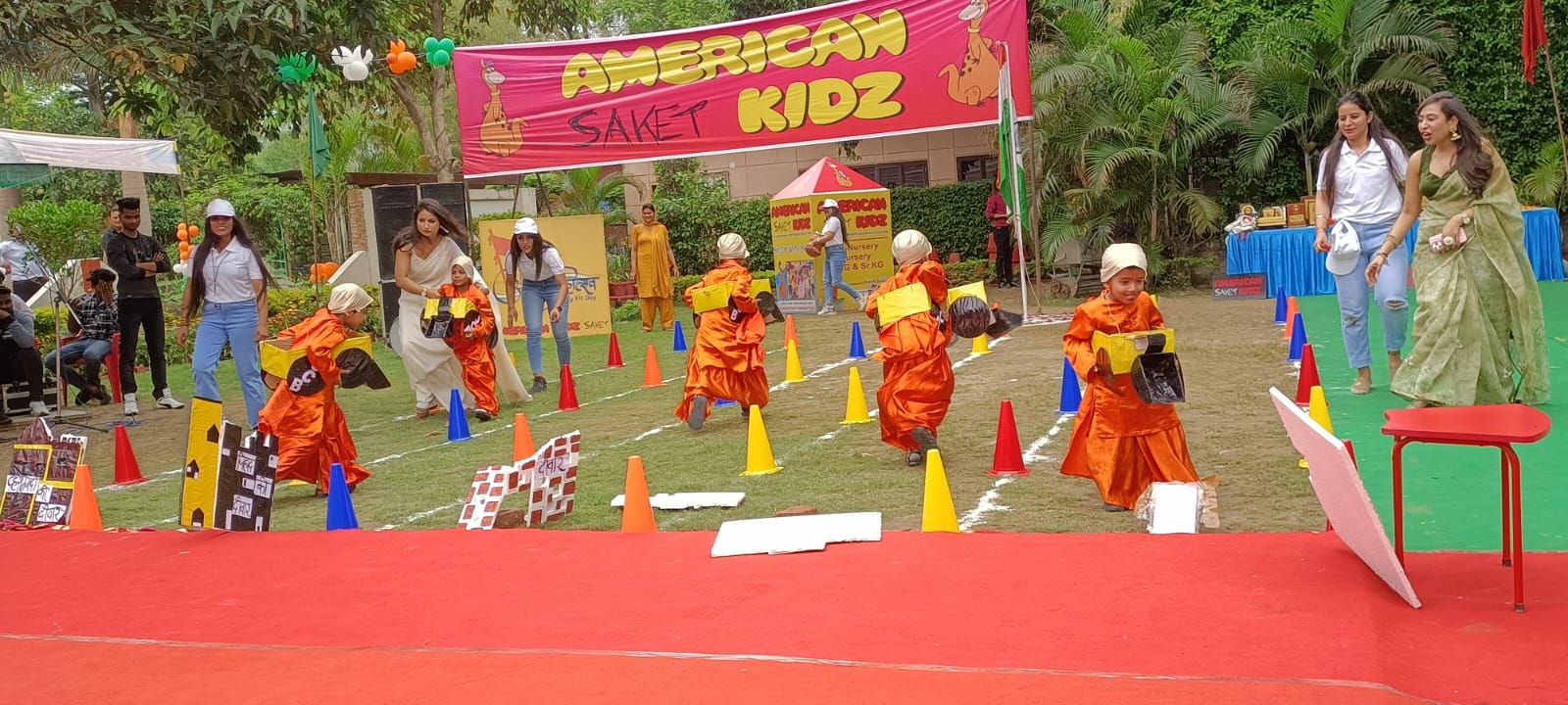 Bulldozer race in sports meet of American Kids School of Meerut | बाबा ...